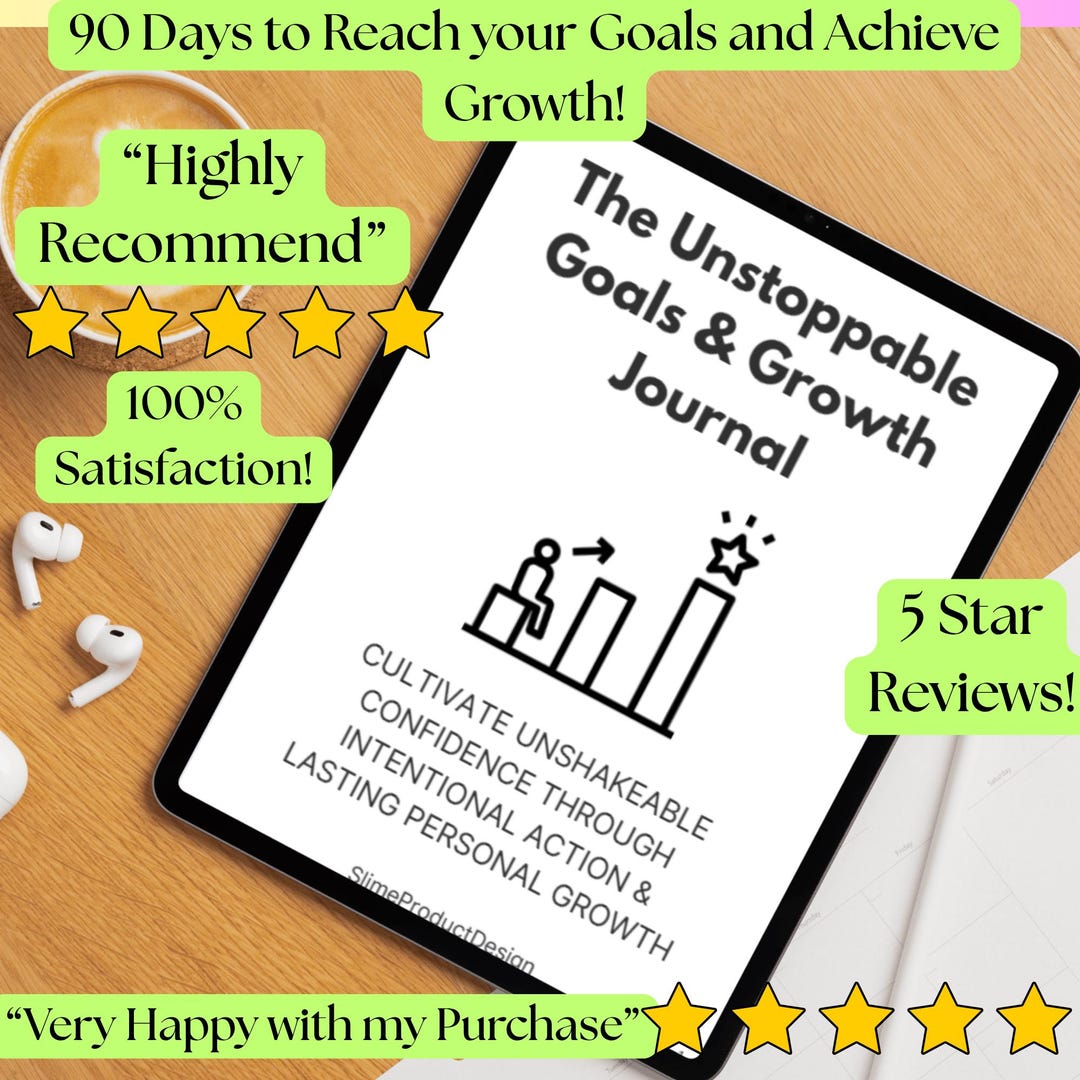 Goal Setting Journal & 90-day Planner | Printable for Unstoppable ...