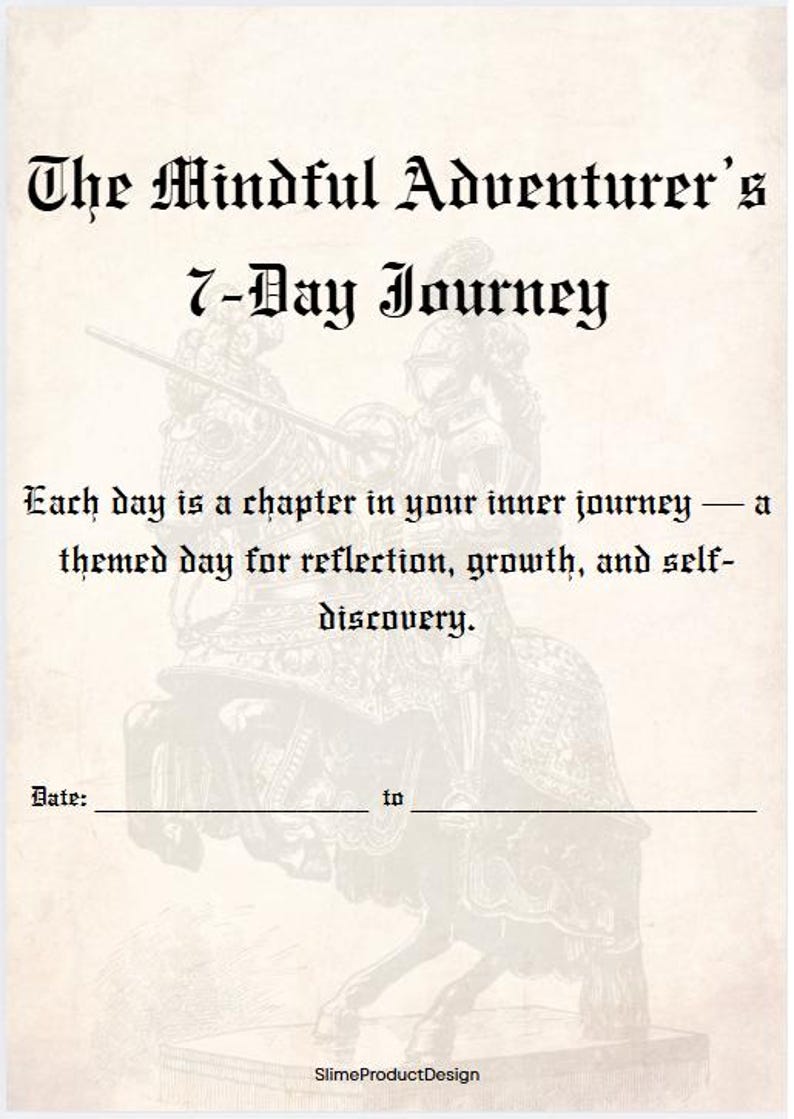 Fantasy RPG Themed Printable Planner & Journal — Weekly Quest Planner ...