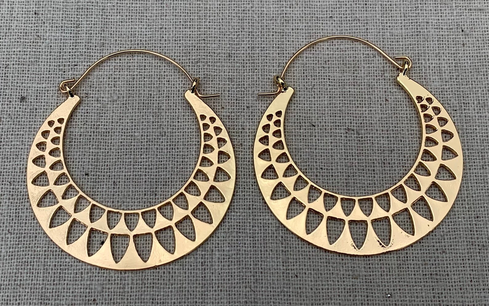 SALE Gold Geometric Earrings Gold Geometric Hoops Gold - Etsy