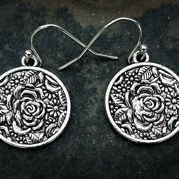 Silver Rose - Etsy