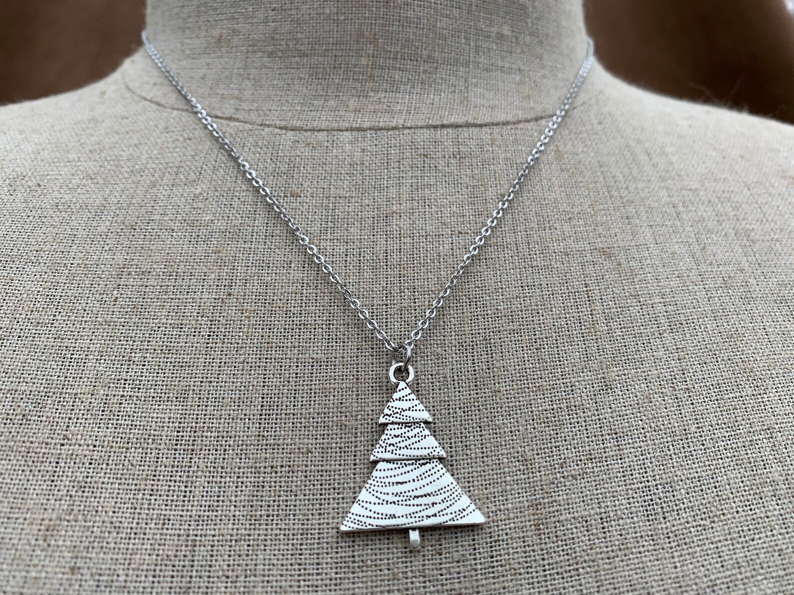 SALE Christmas Tree Necklace Christmas Tree Pendant - Etsy