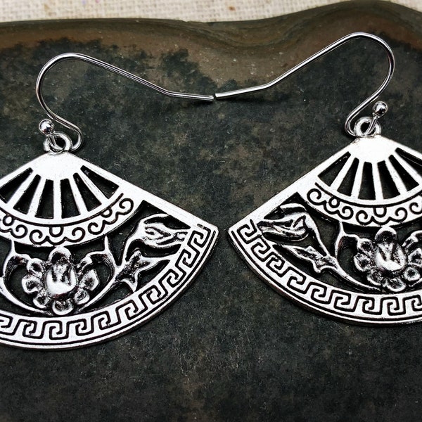 Fan Earrings - Etsy