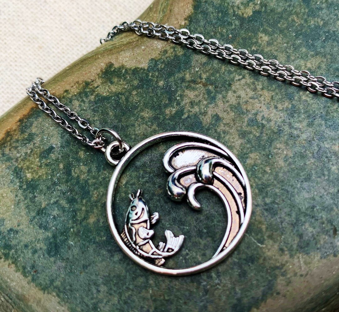 Koi Fish Necklace - Koi Fish Jewelry - Silver Fish Necklace - Koi Fish ...