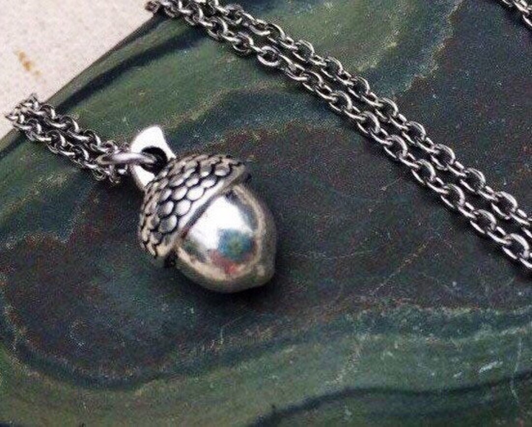 SALE Silver Acorn Necklace Silver Acorn Pendant Acorn Jewelry Gifts ...