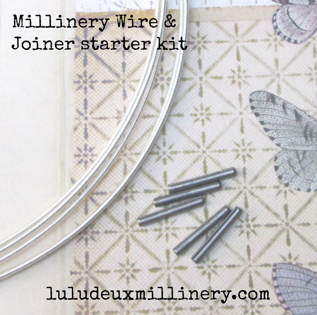 STARTER KIT: 5 Yards 19 Gauge Millinery Wire and 5 Steel Joiners - Etsy