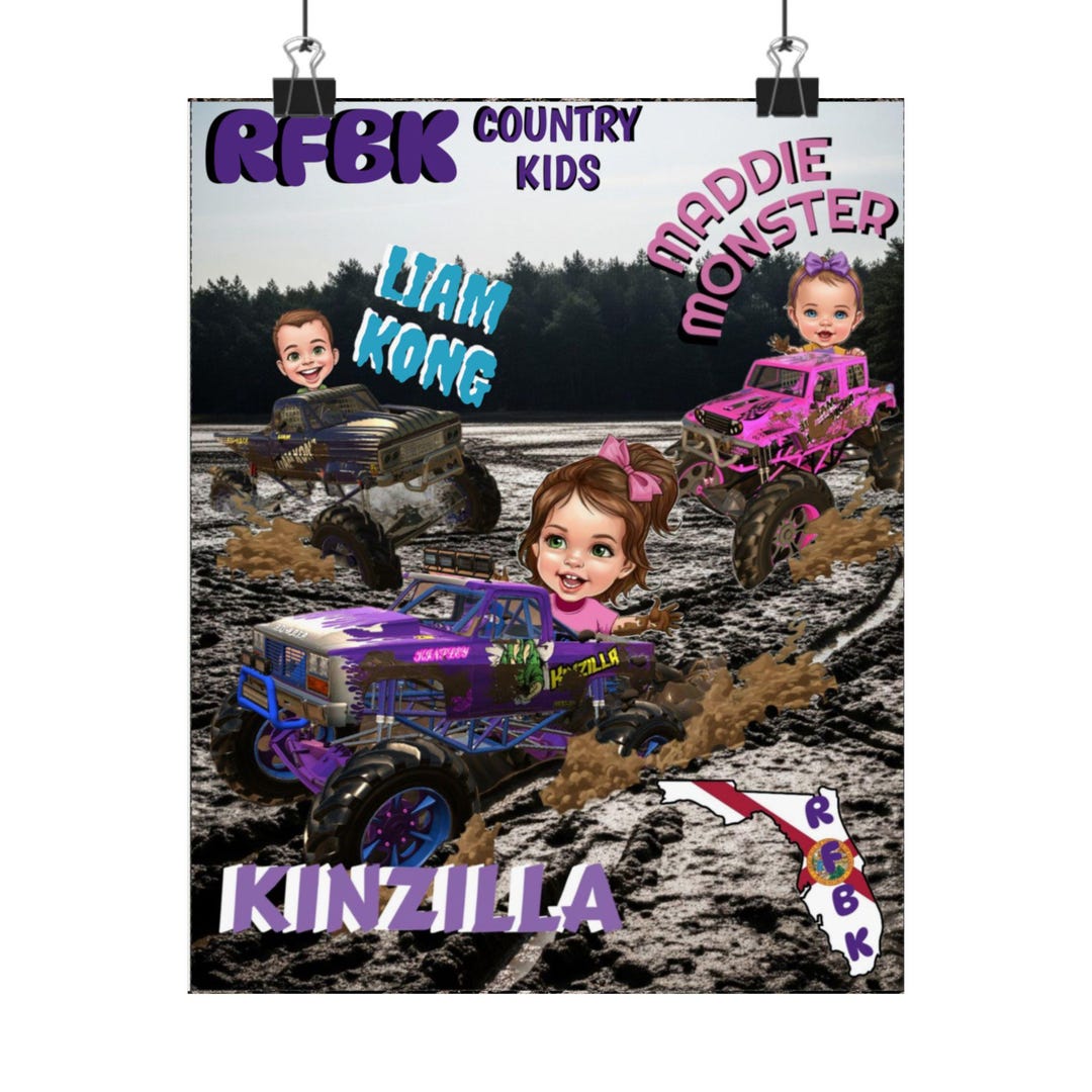 RFBK Mud Boggin Kids - Matte Vertical Posters - Etsy