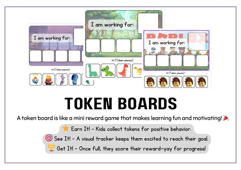 Roblox Token Board | ABA and Classroom Management - Etsy