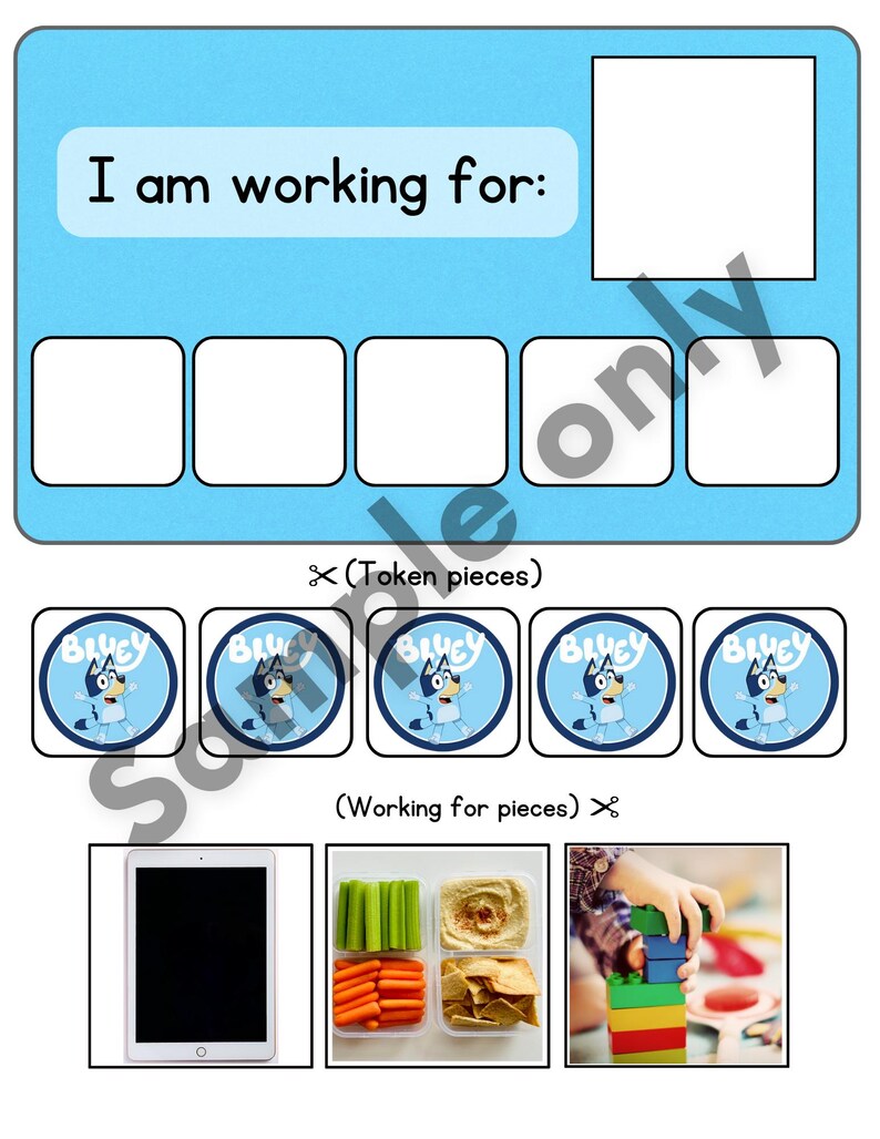Printable | Bluey Token Board | Classroom Management, Speech and ABA ...