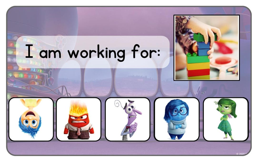 Printable | Inside Out Token Board | ABA, Speech, OT Therapy ...