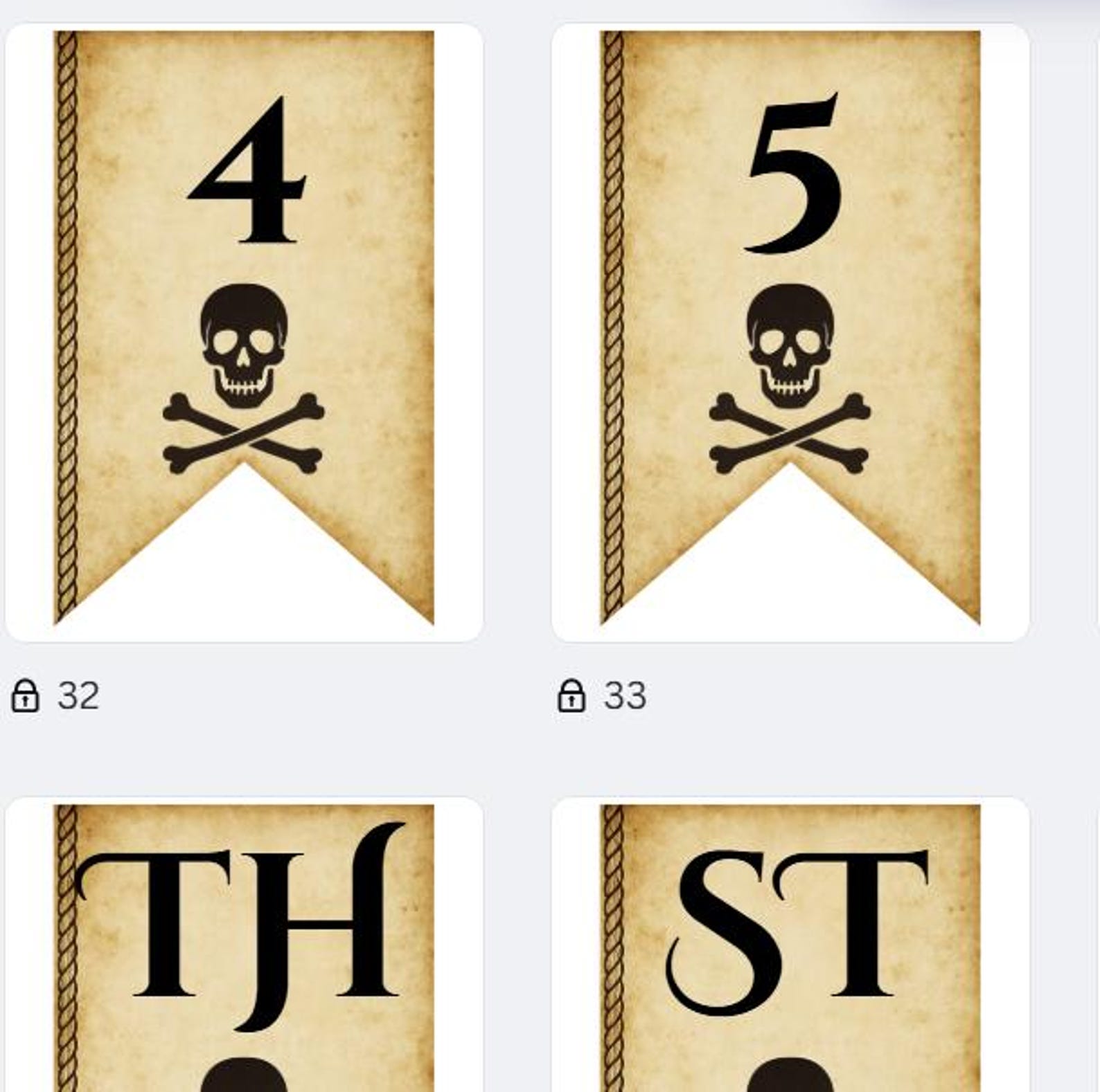 Editable Pirate Party Banner Printable – Full Alphabet, Numbers, Extra ...