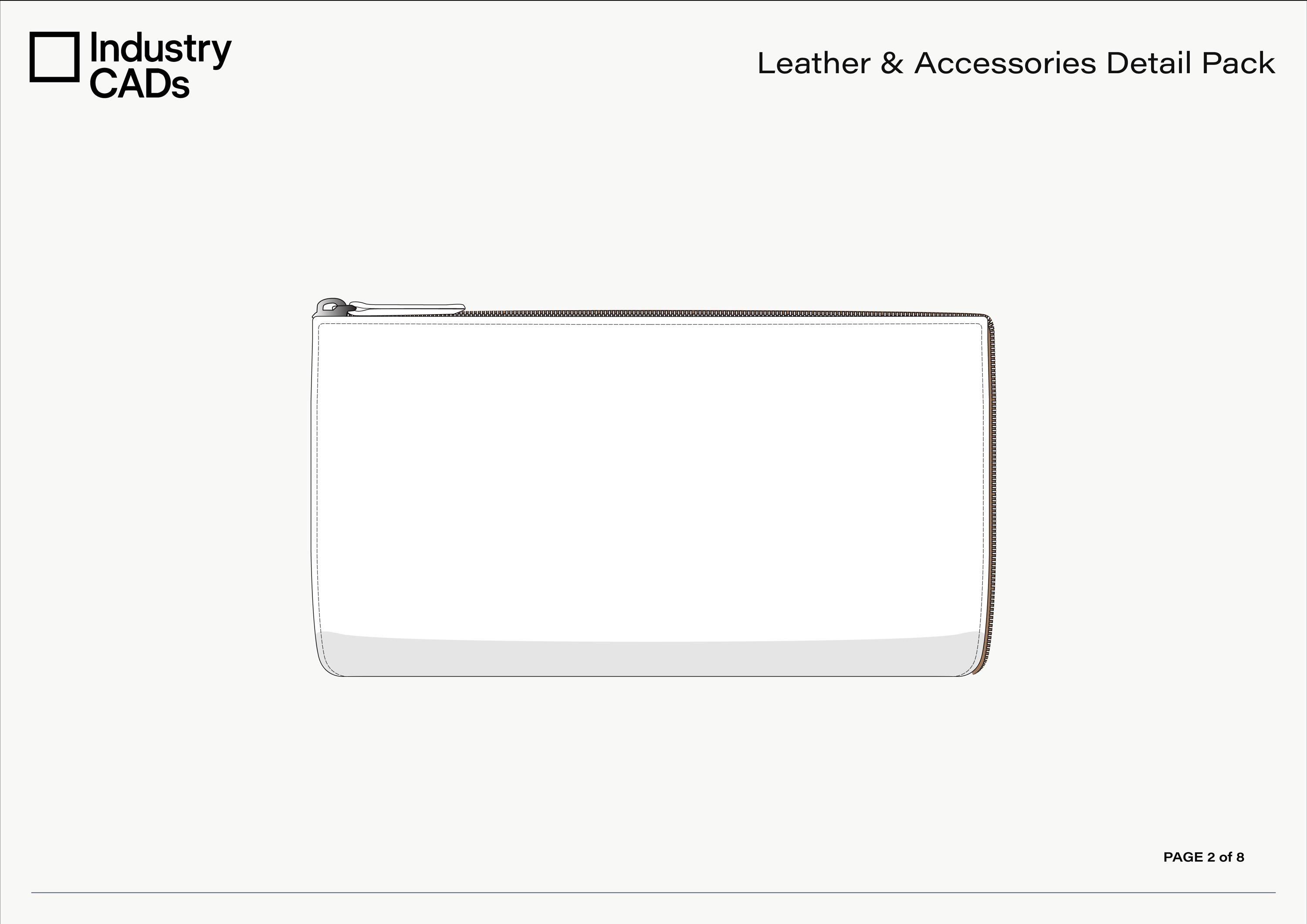 Leather and Accessories Pack - Premium Vector Fashion Mockups CAD ...