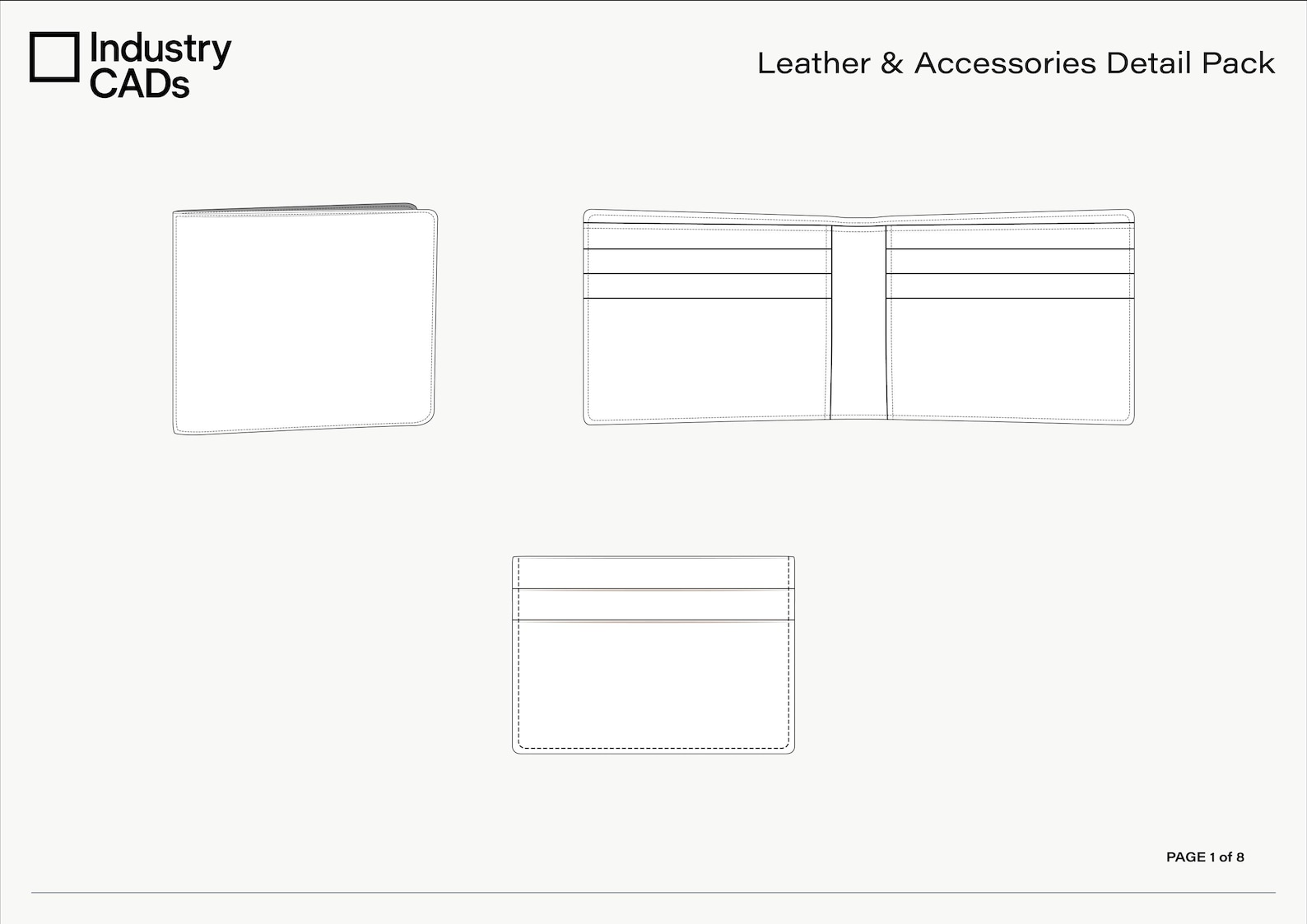 Leather and Accessories Pack - Premium Vector Fashion Mockups CAD ...