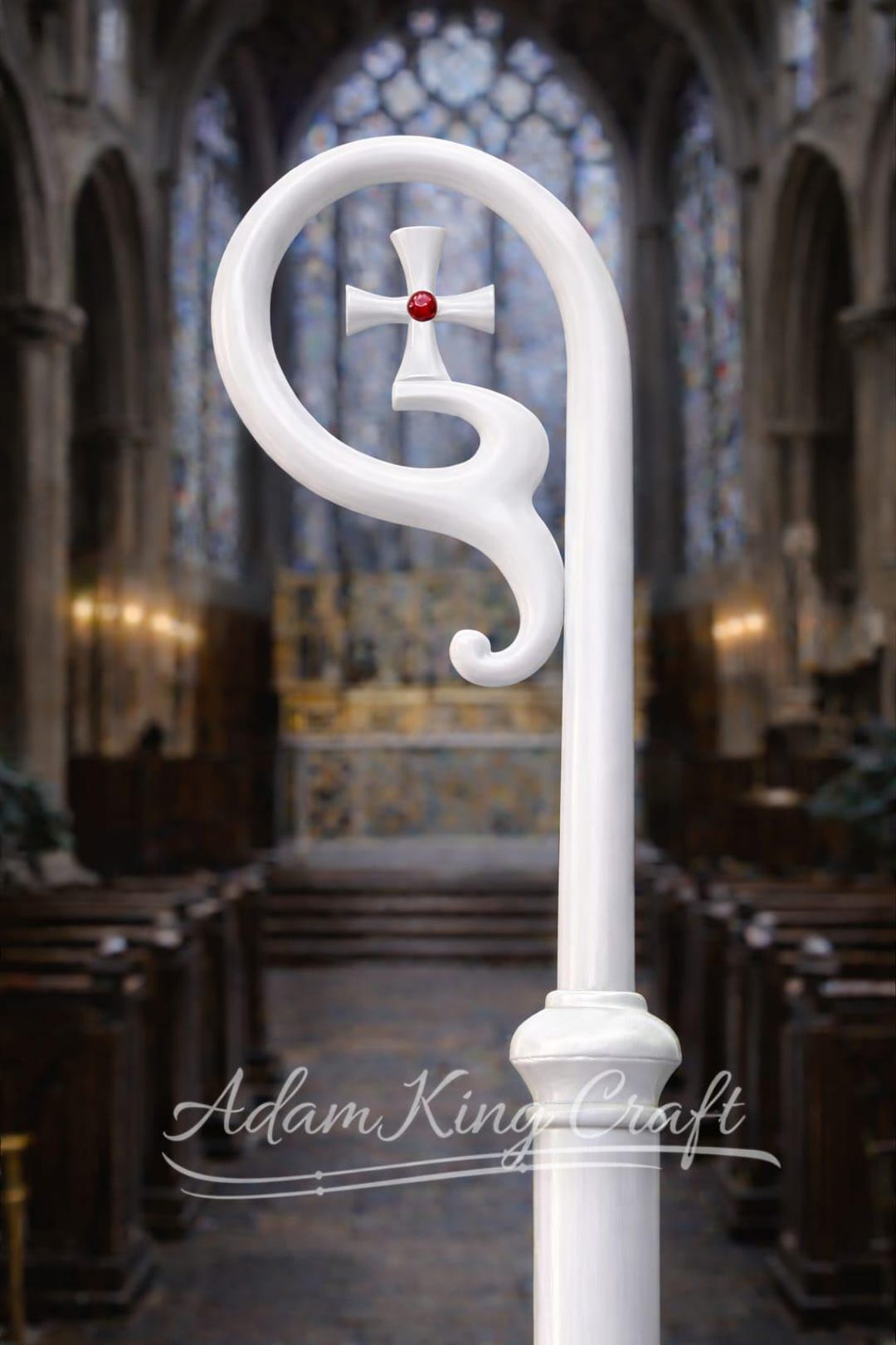 Wooden CROZIER Bishop Staff Crosier Quality Craftsmanship, 72 ...