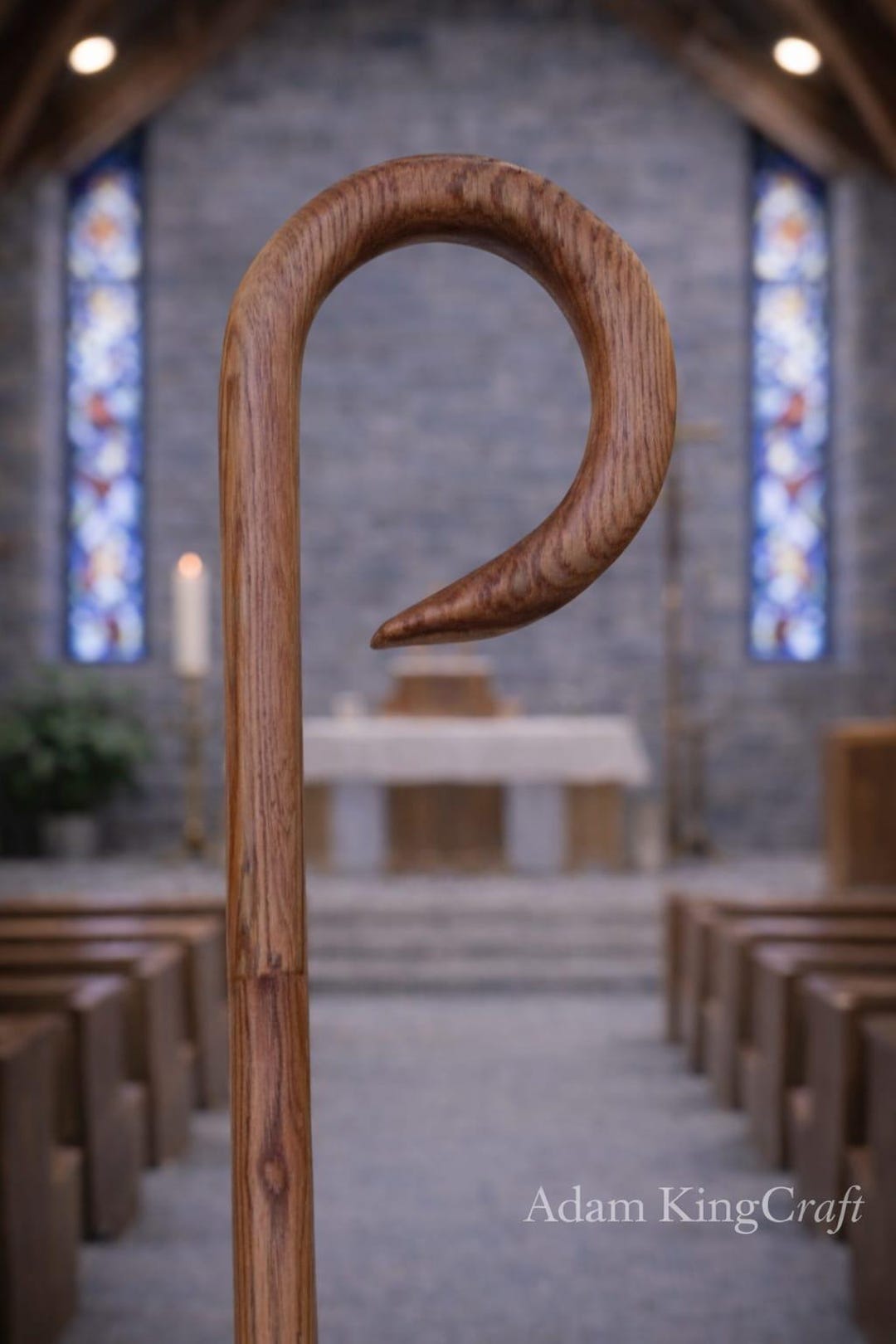 Wooden CROZIER Bishop Staff Crosier Quality Craftsmanship, 72 ...