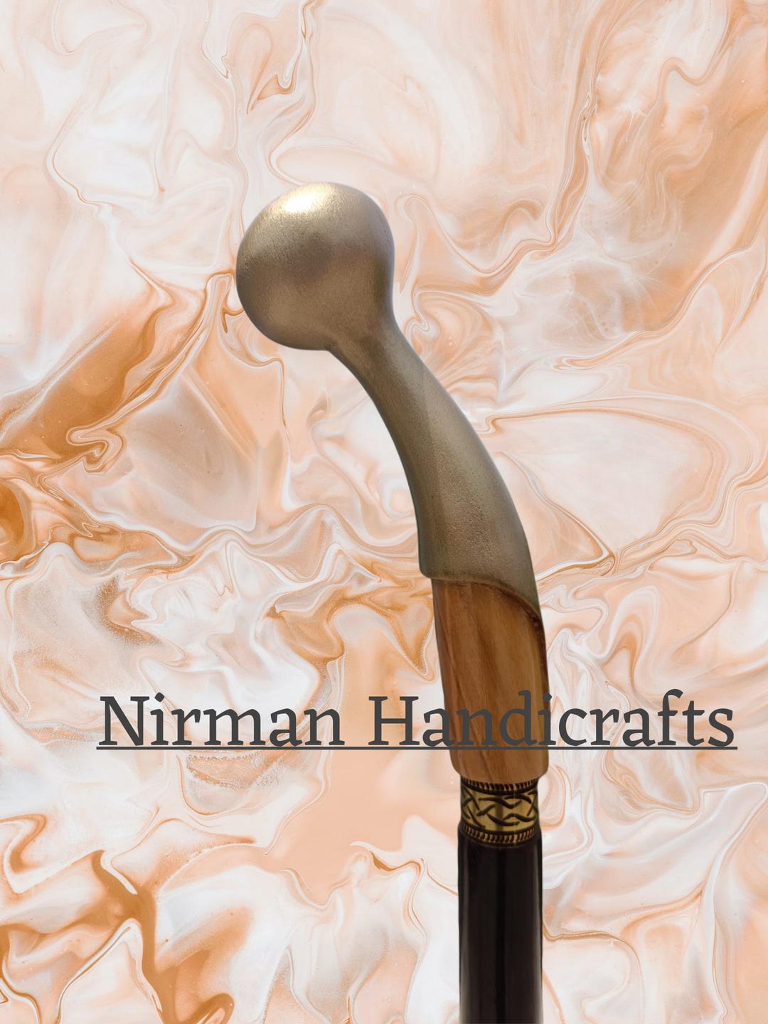 Handmade Wooden Walking Cane: Unique Design, Comfortable Grip - Etsy
