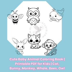 Baby Owl Coloring Pages to Print - Etsy
