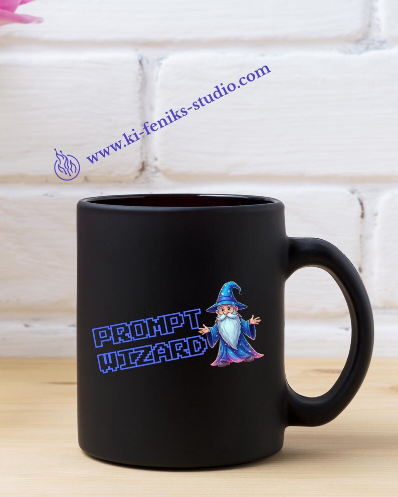 Prompt Wizard PNG SVG: Geeky AI Digital Art (commercial Use) (instant ...