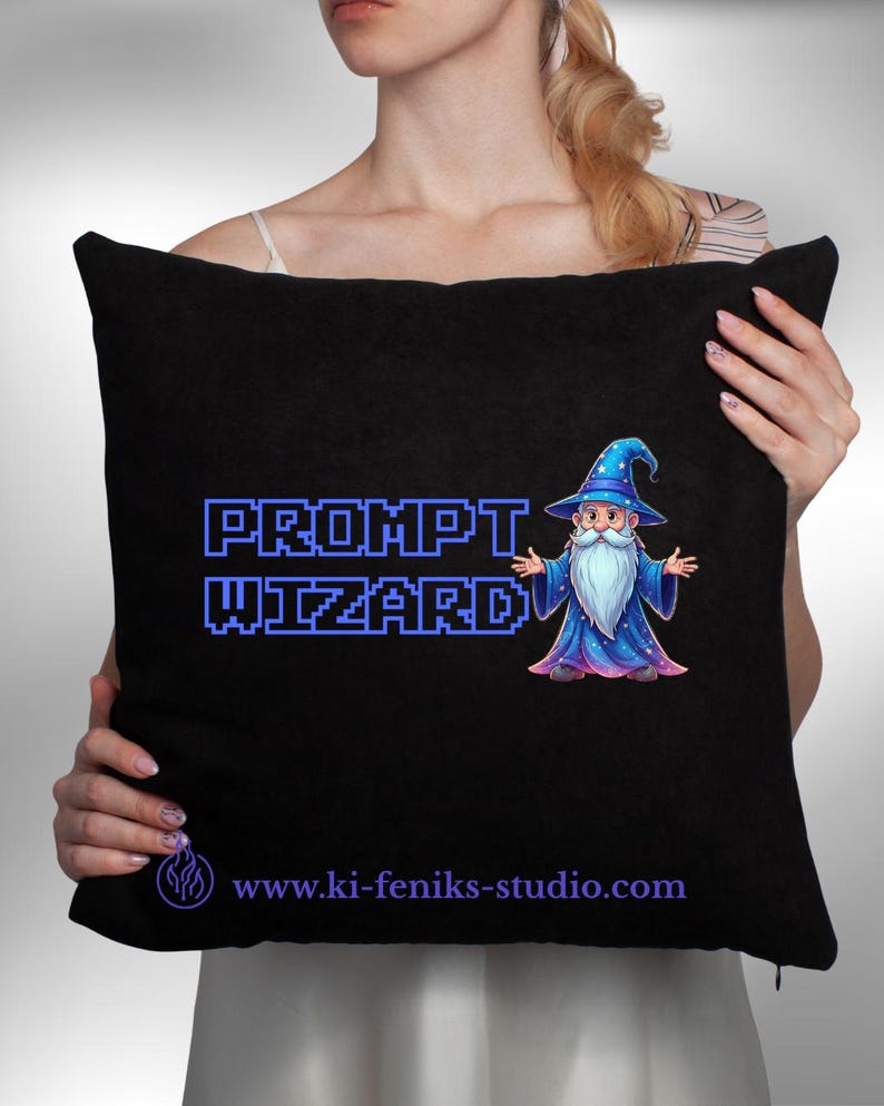 Prompt Wizard PNG SVG: Geeky AI Digital Art (commercial Use) (instant ...