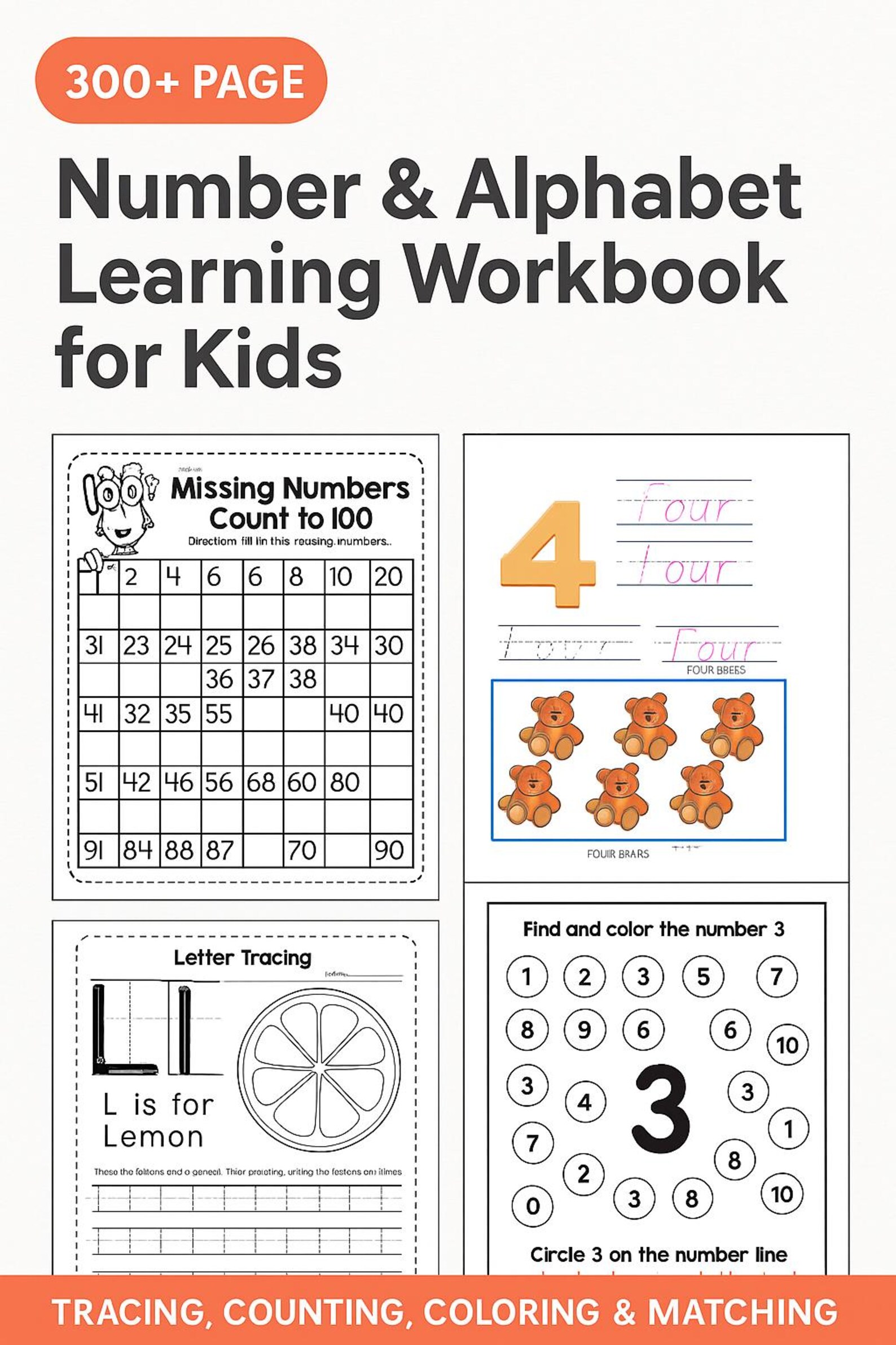 Ultimate Kids Worksheet Bundle | 300+ Pages of Abcs, 123s, Math & Fine ...