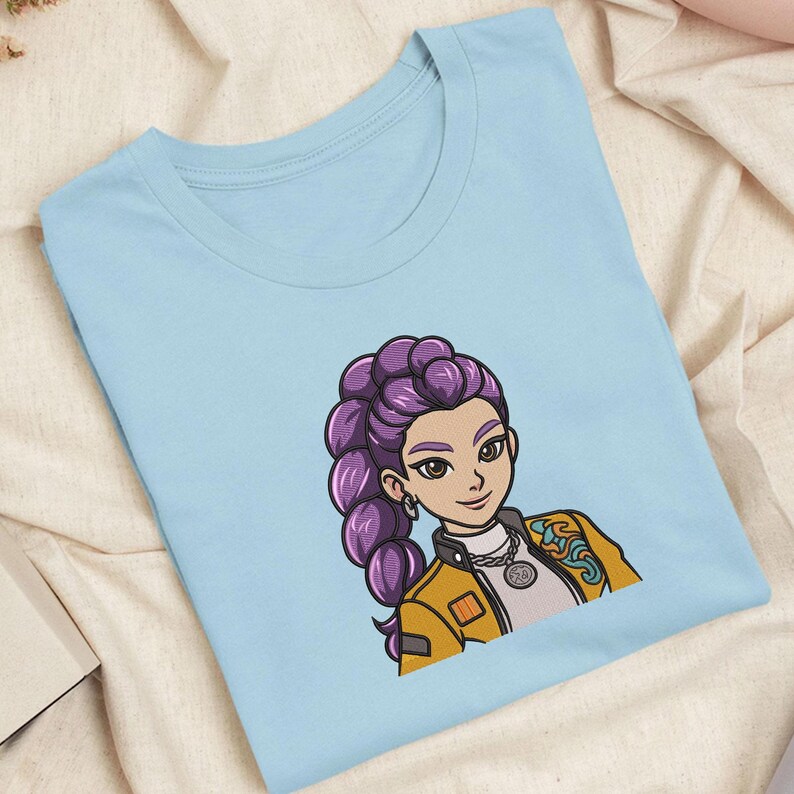 Huntrix Kpop Demon Hunters Embroidery Design, Rumi Embroidery, Band ...