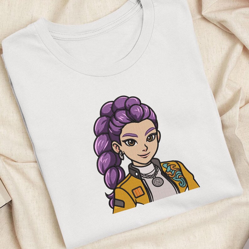 Huntrix Kpop Demon Hunters Embroidery Design, Rumi Embroidery, Band ...