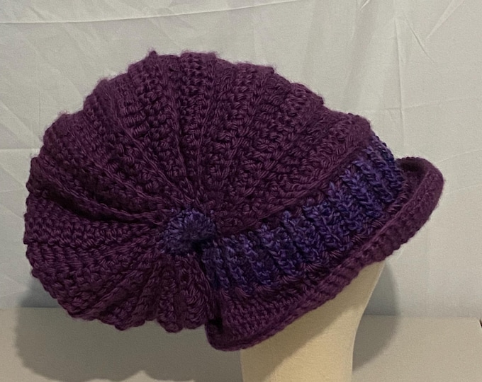 Crochet Purple Snail Hat - Etsy