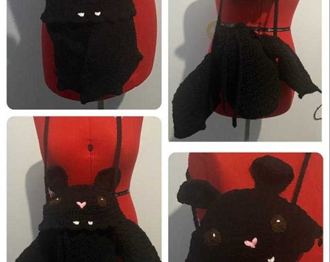 Cute Plush Bat Mini Crossbody Bag / Backpack - Etsy