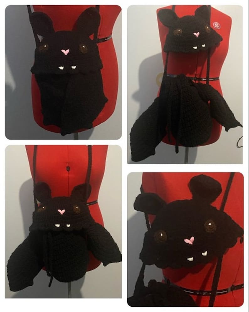 Batty Bat Crossbody Bag Crochet Pattern - Etsy