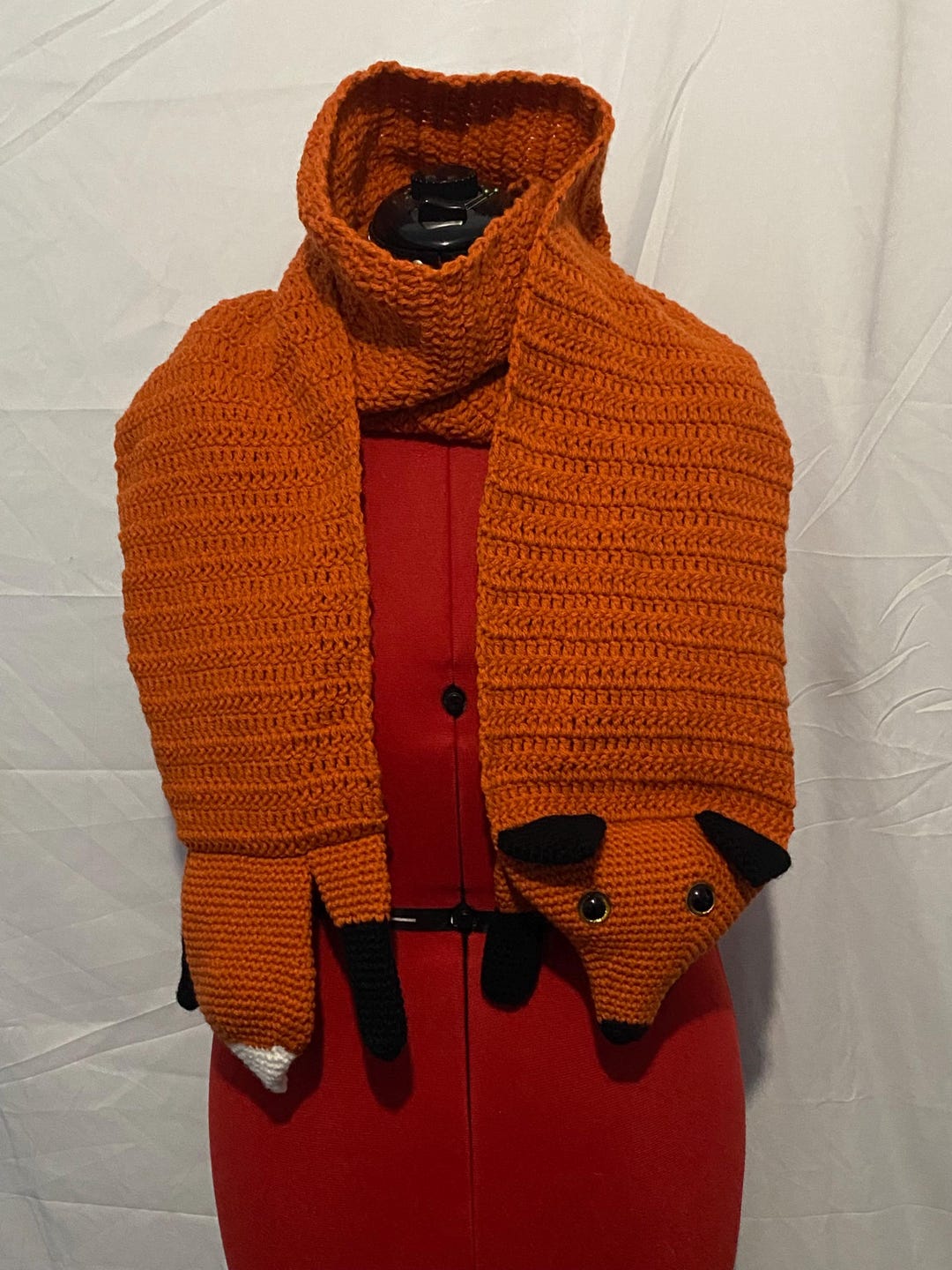 Fox Scarf With Optional Pocket Crochet Pattern - Etsy