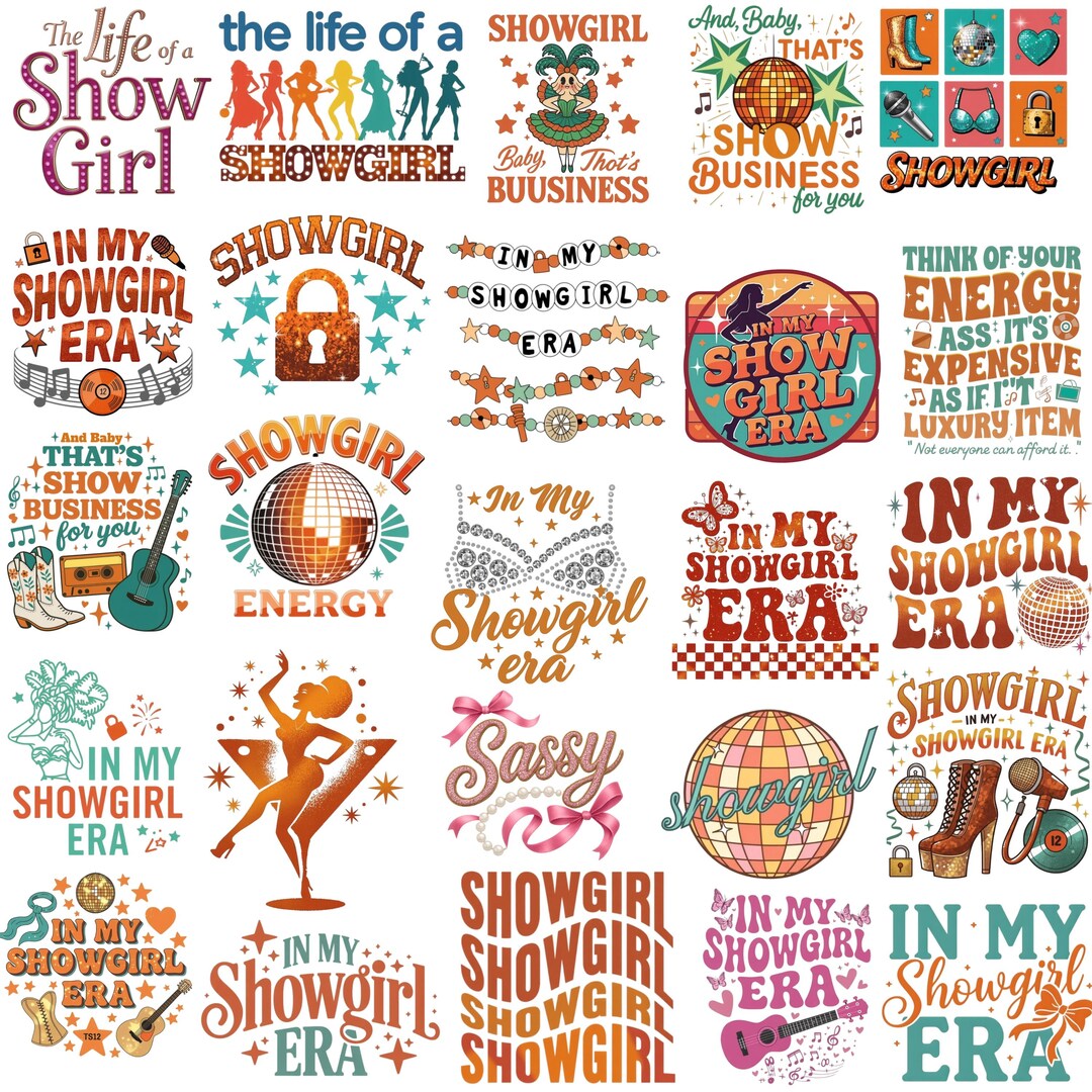 25 Showgirl Era PNG Bundle, in My Showgirl Era, Life of a Showgirl ...
