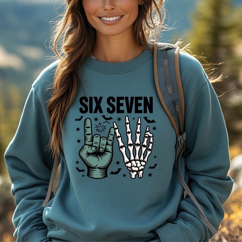Six Seven 6 7 Meme Funny Hands SVG Bundle, 6 7 Meme Funny Skeleton Svg ...
