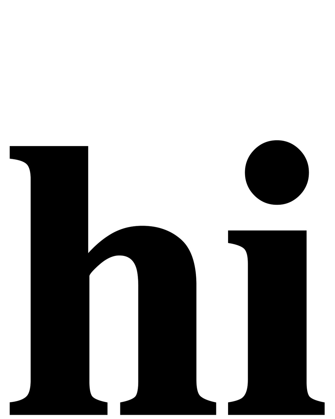 Hi Print Modern Print Typography Poster Hi Poster Modern | Etsy