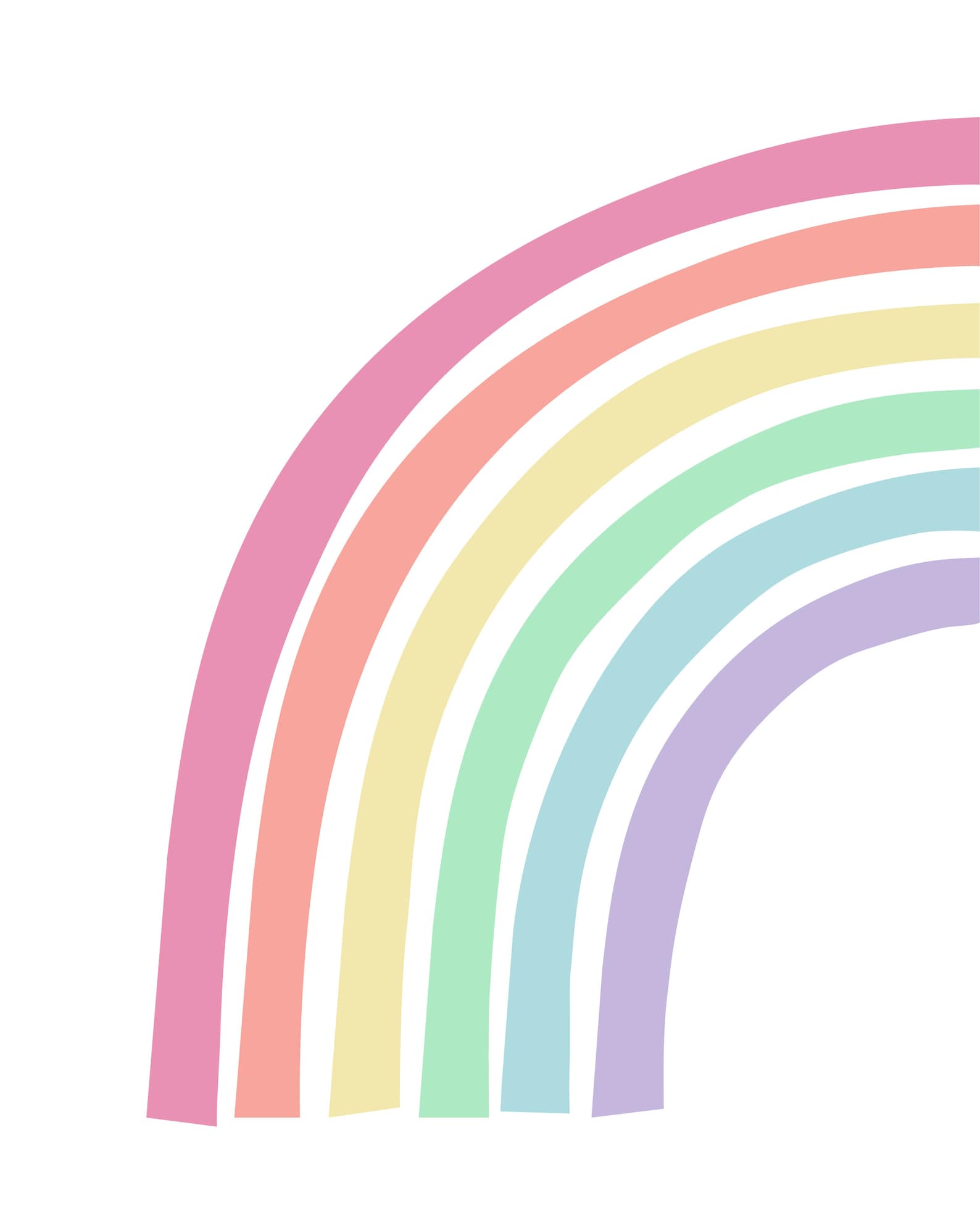 Pastel Rainbow Wall Art Set of 2 Prints or Canvases Boho - Etsy