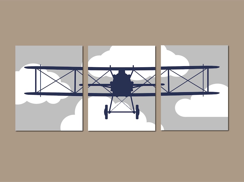 Airplane Wall Art, Airplane Decor, Airplane Prints, Transportation Wall ...