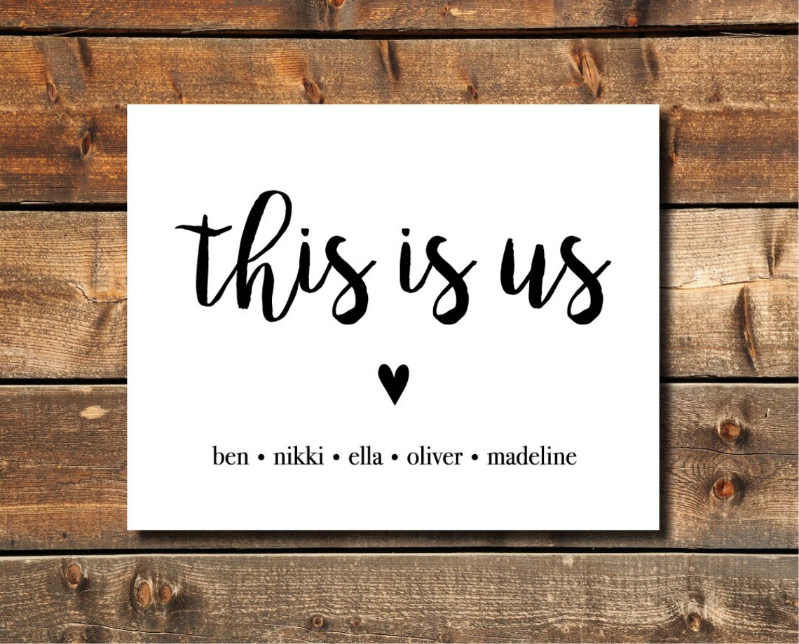 This is Us This is Us Sign Farmhouse Sign Personalized | Etsy