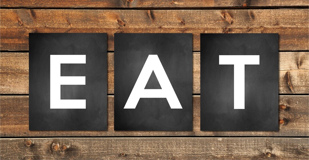 Farmhouse Decor, Eat Sign, Dining Room Art, Farmhouse Sign, Kitchen ...