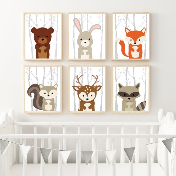 Woodland Wall Art - Etsy