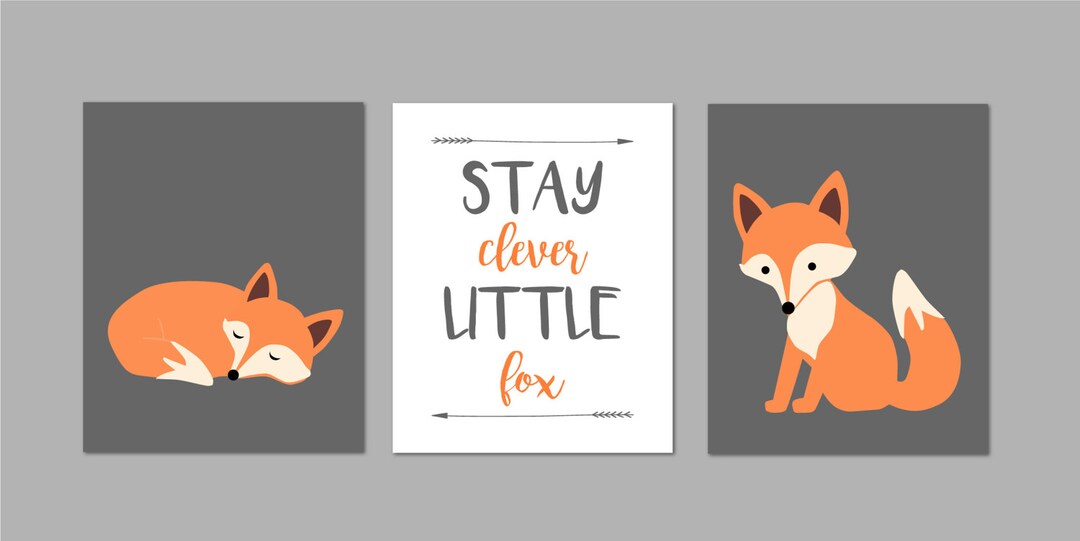 Stay Clever Little Fox, Tribal Nursery, Fox Nursery, Woodland Nursery ...