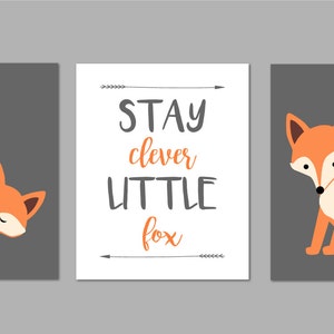 Stay Clever Little Fox, Tribal Nursery, Fox Nursery, Woodland Nursery ...