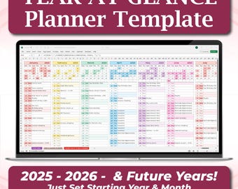 year spreadsheet template