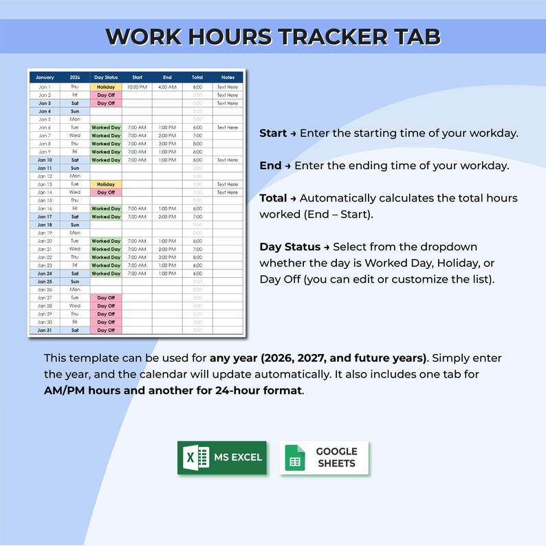 Work Time Log Sheet Template, Labor Hours Tracker, Time Log Sheet ...