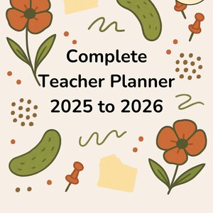 Complete Editable Teacher Planner | 2025-26 | A4 Canva Template | UK ...