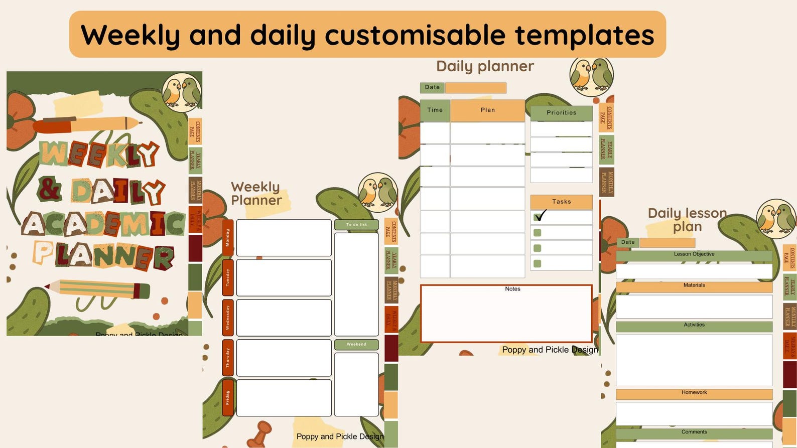 Complete Editable Teacher Planner | 2025-26 | A4 Canva Template | UK ...