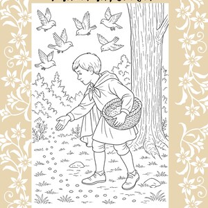 Grimm Fairy Tale Coloring Book: 27 Vintage Illustrations (digital ...