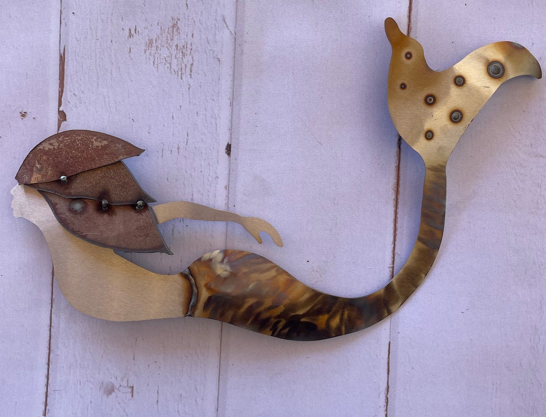 Mermaid Metal Art - Etsy