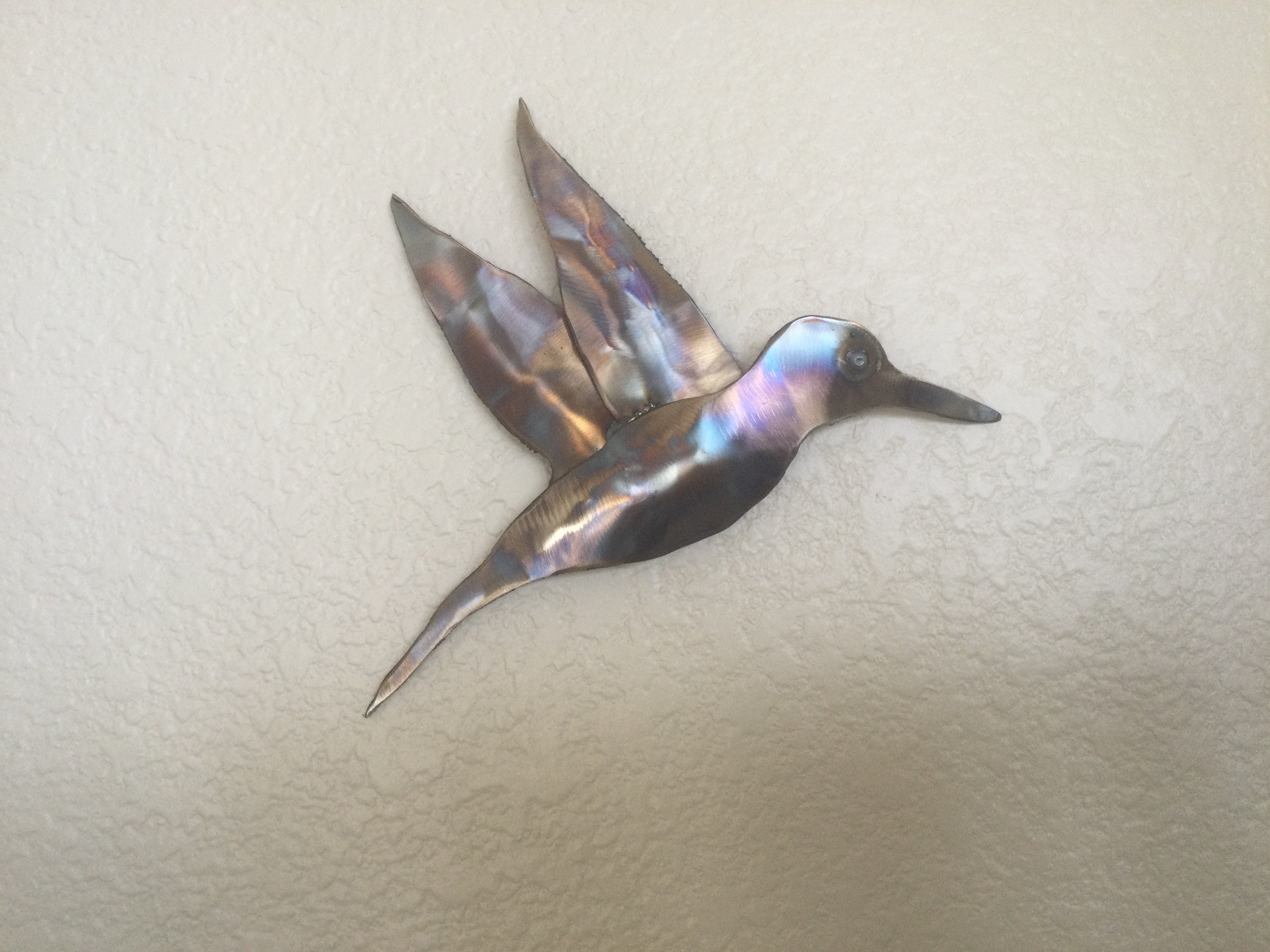 Stainless Steel Hummingbird for the Wall - Etsy