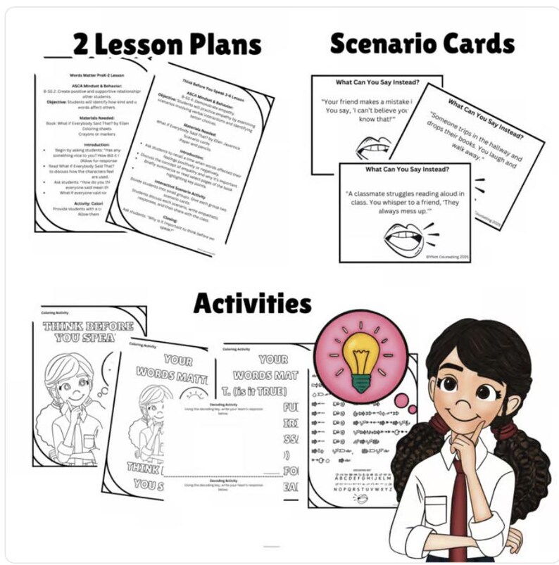 Think Before You Speak Lesson | SEL Activity for Kids | T.H.I.N.K ...