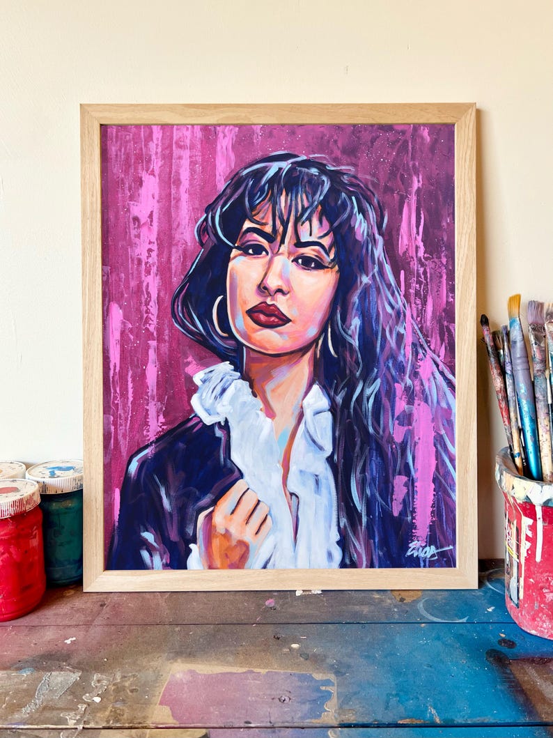 Selena Quintanilla Art Print - Latina Icon Portrait - Tejano Music Wall ...