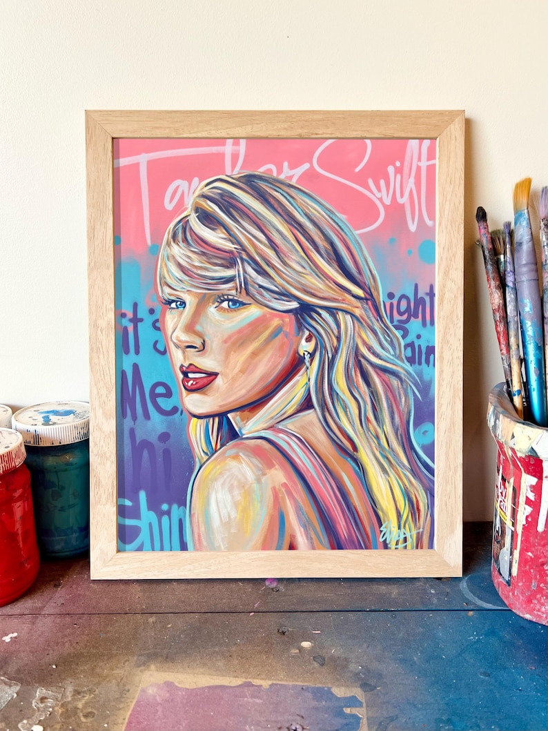 Taylor Swift Art Print - Pop Music Wall Art - Signed Limited Edition - Etsy