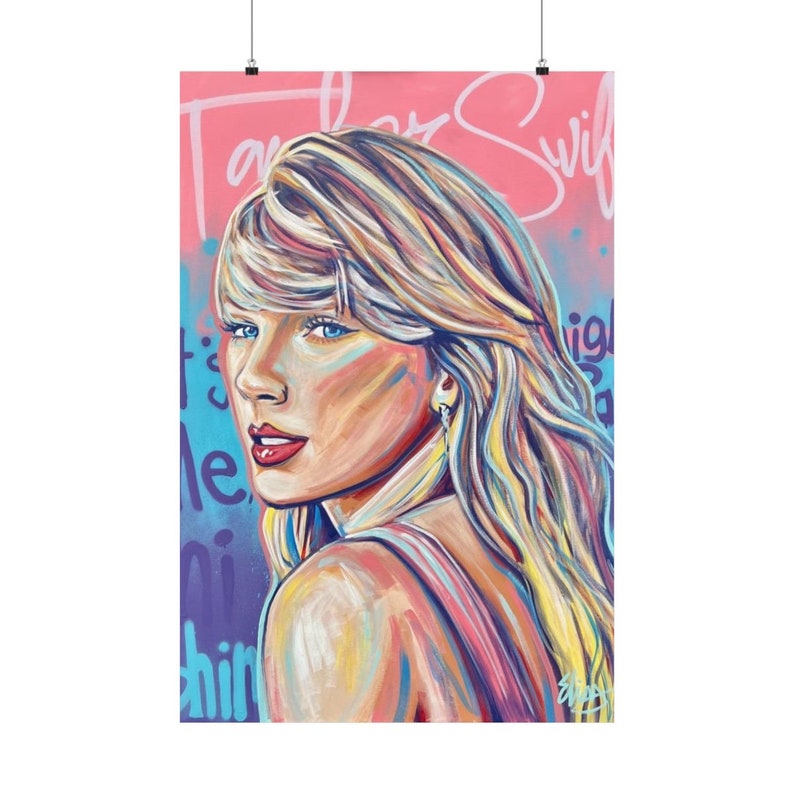 Taylor Swift Art Print - Pop Music Wall Art - Signed Limited Edition - Etsy